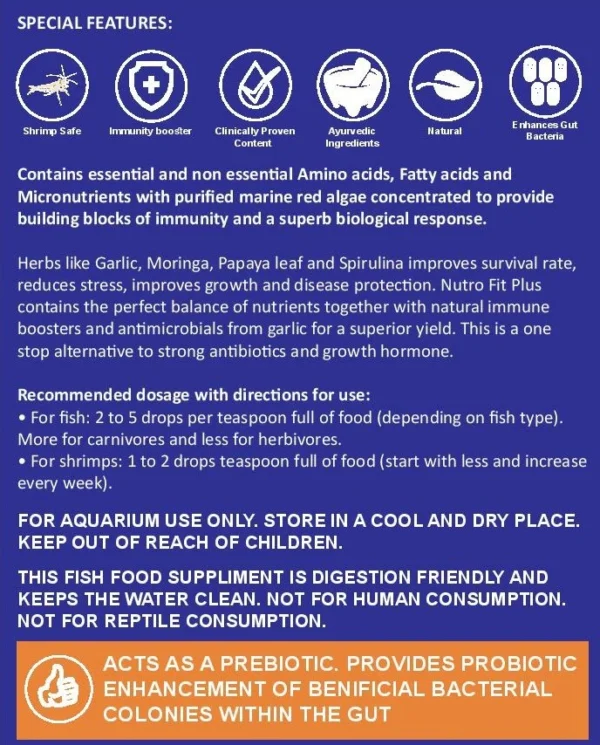 Life Aayu Nutro Fit Plus - Best Fish Food Supplement - Nepal Flora and ...